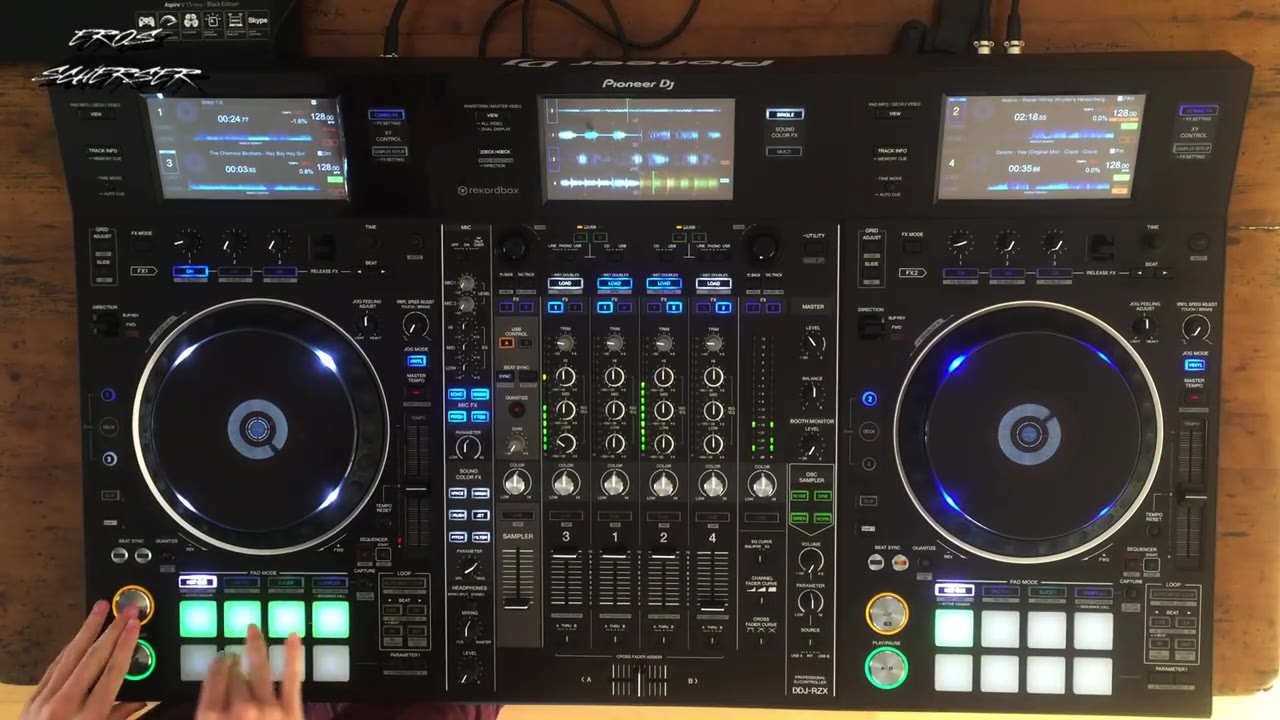 【DJ技巧】Eros Scherser演示使用DDJ-RZX 5分钟混21首曲目(附歌单)