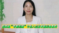 国家级专精特新“小巨人”企业申报必备条件