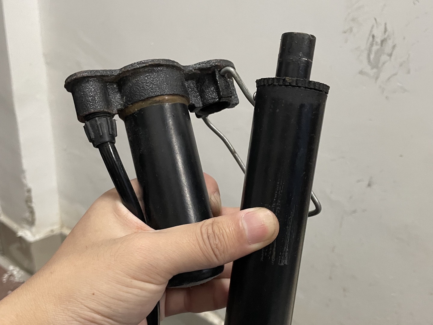 我的打气筒炸了!