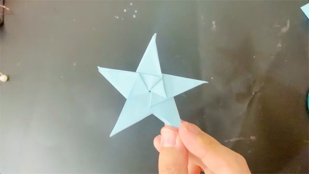 见过却不会折的五角星,看了这视频,今天总算学会了