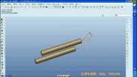 Proe5.0模型渲染视频教程 3二节棍渲染案例