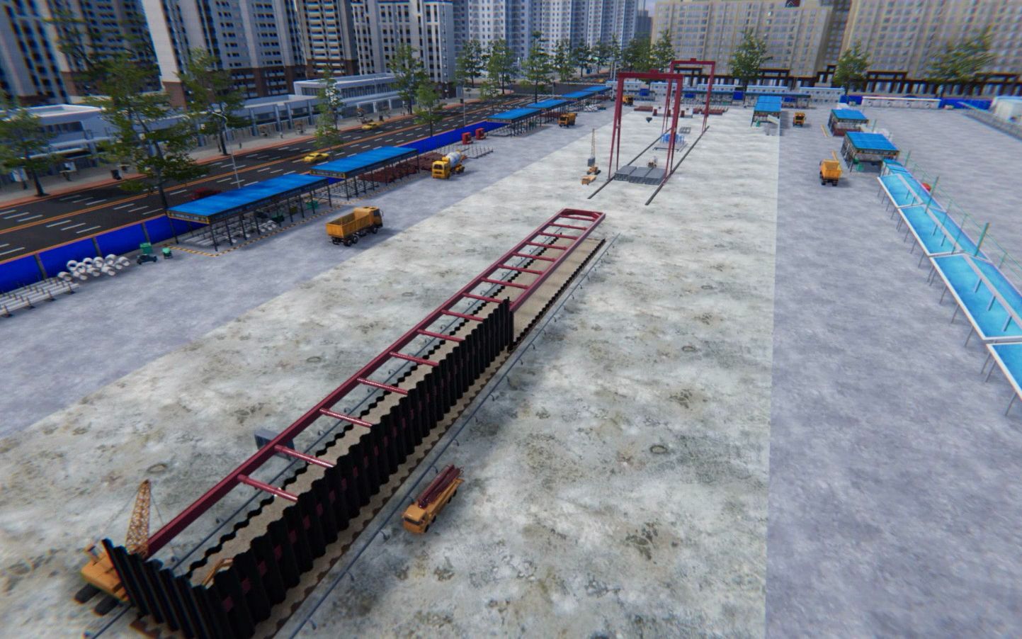 unity3D工地效果演示 机械动画demo演示