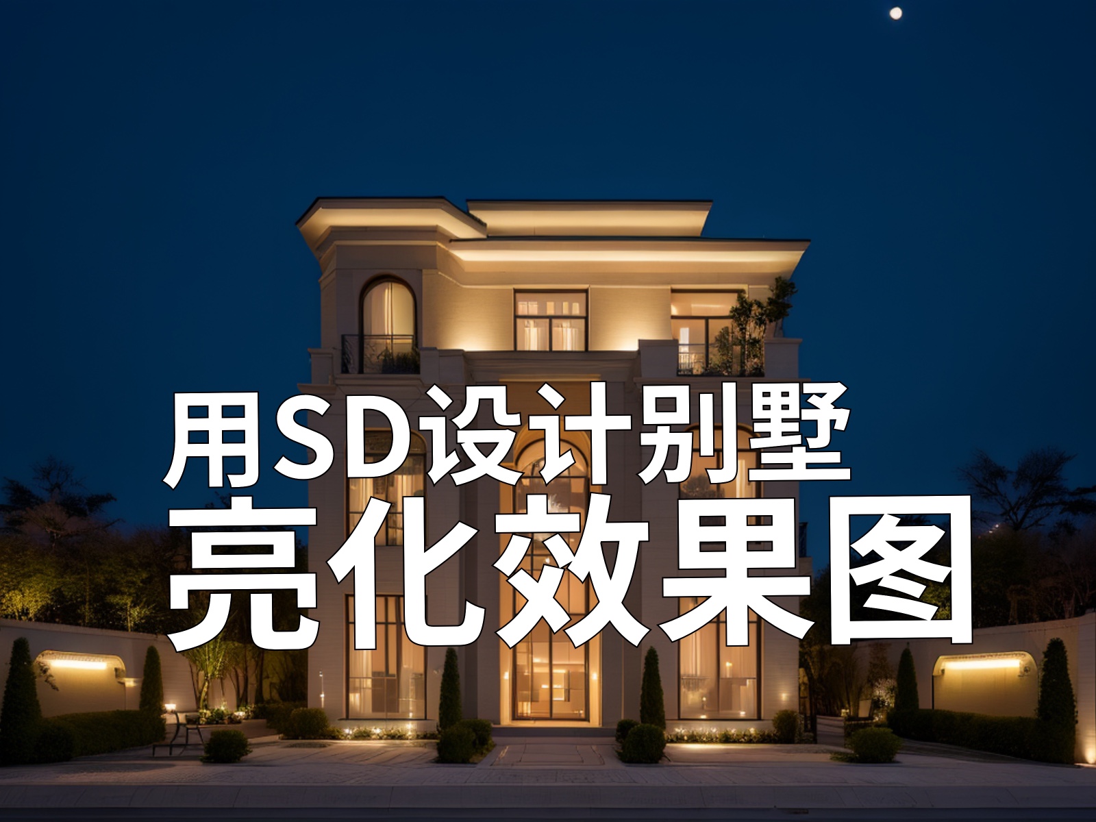 用SD灯光模型快速设计亮化效果图