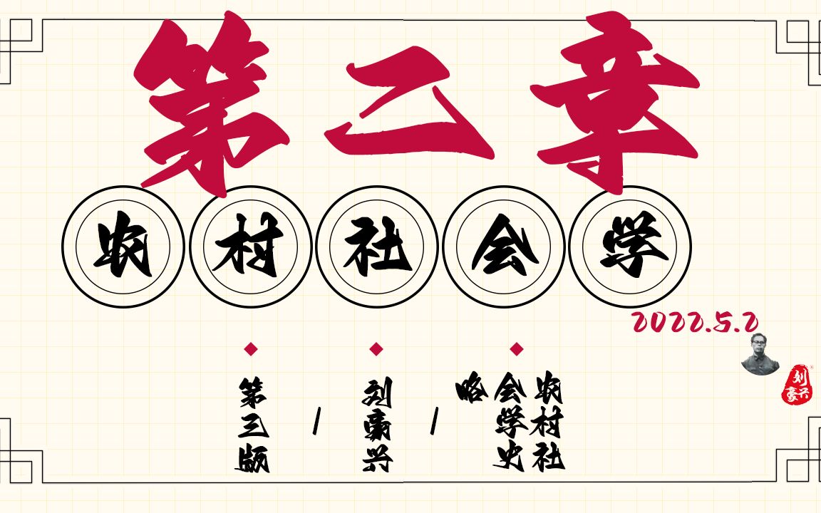 《农村社会学》刘豪兴(第三版)第二章 农村社会学史略 2022.5.2 P23—...