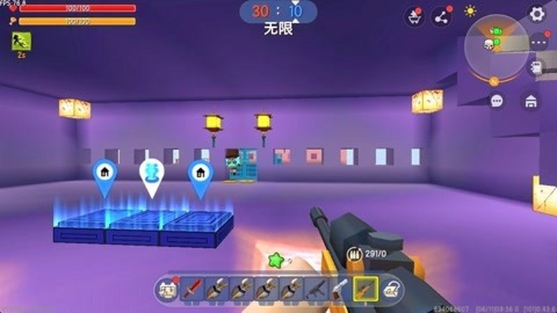 迷你世界:这把狙击枪都要飘到天上了,还是打得准