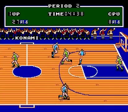 经典FC游戏 篮球 通关视频