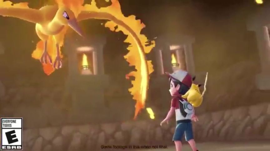 任天堂 switch 9.20宝可梦去皮伊新宣传片,挑战传说 火焰鸟来袭