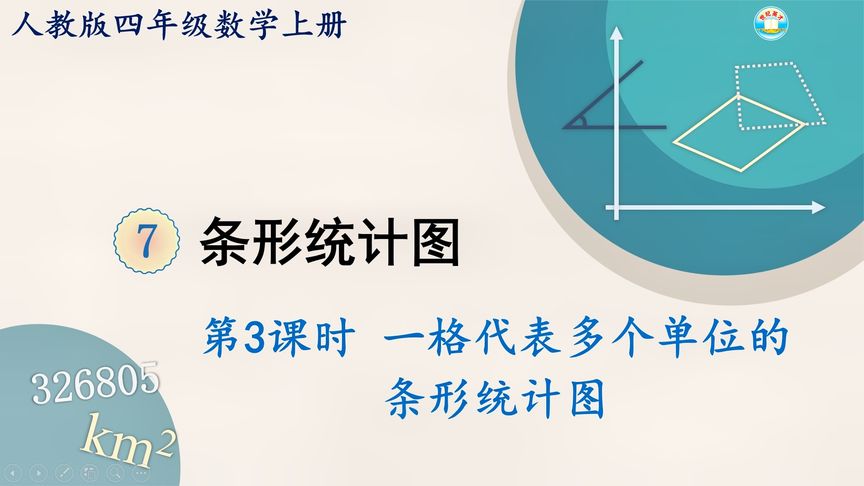 人教版数学四年级上册 第七单元 3.一格代表多个单位的条形统计图