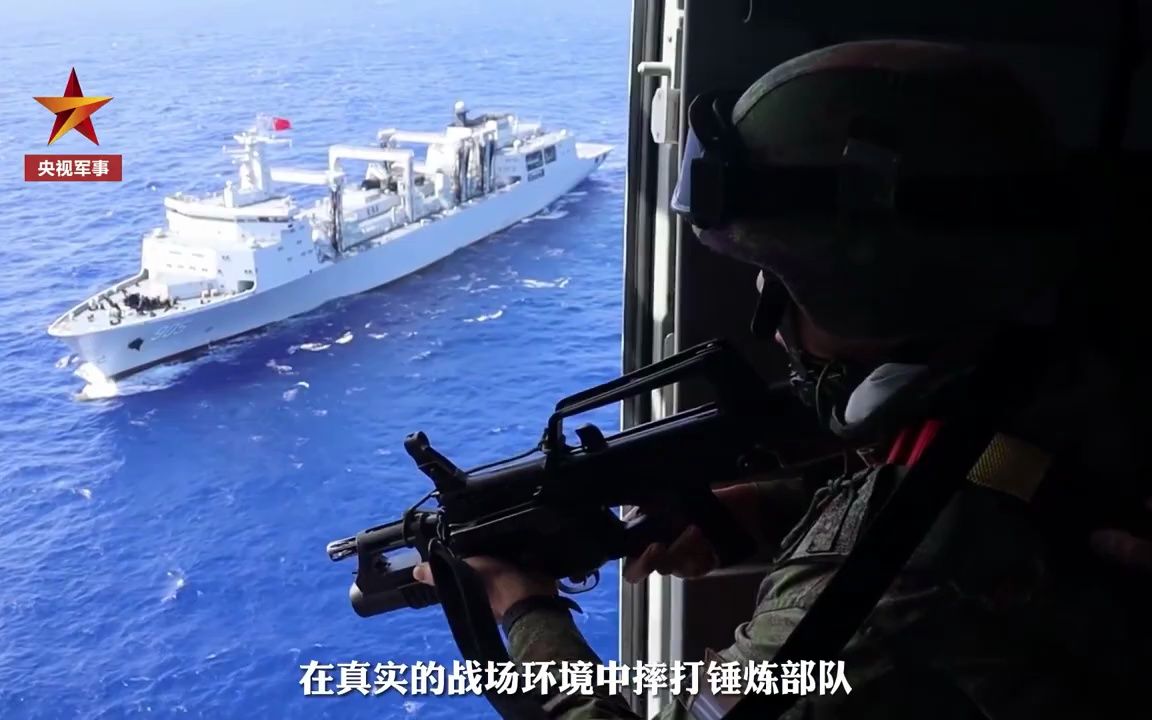 前出西太!中国海军公开海南舰等4艘战舰远海联合训练画面 30天航行...