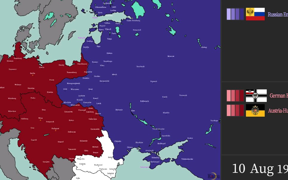 第一次世界大战东方战线变化