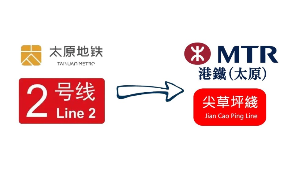 【假如由港铁专营太原地铁】使用Ps制作完全港铁风格的太原地铁二号...