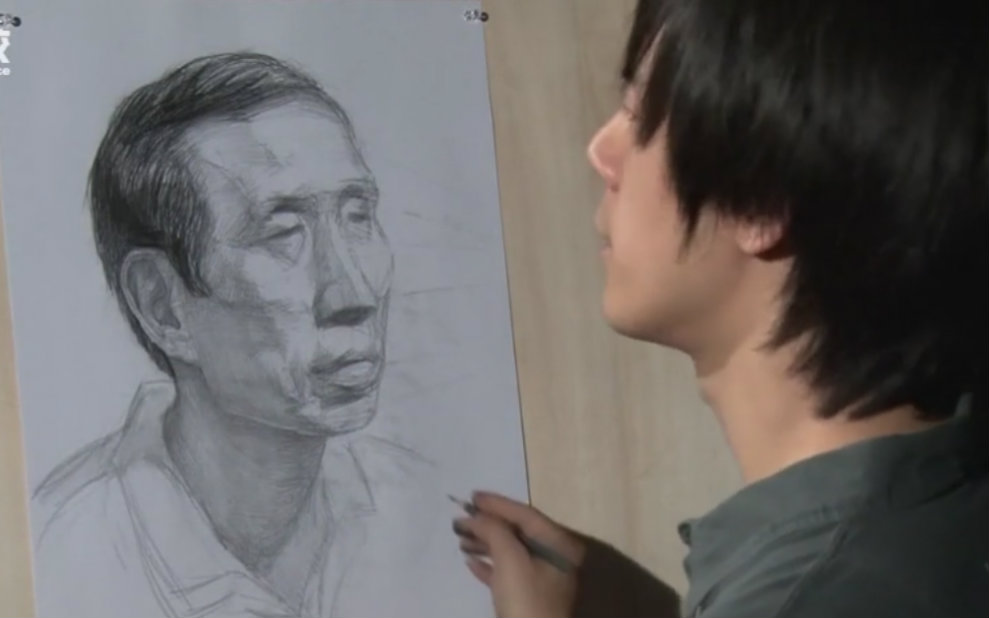 [素描教程] 【肖像素描:男中年】