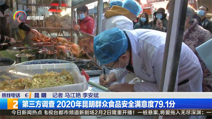 第三方调查 2020年昆明群众食品安全满意度79.1分
