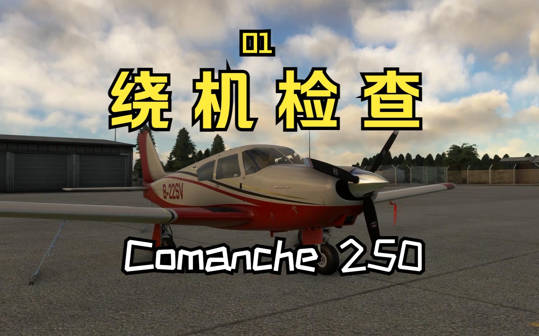 通航机模天花板,Comanche250 绕机检查_哔哩哔哩bilibili_模拟飞行