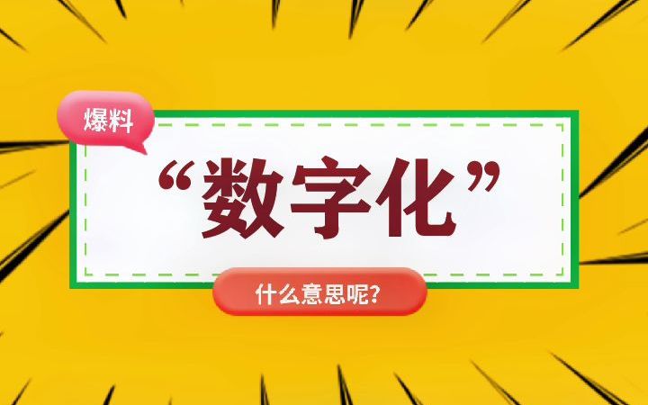 “数字化”什么意思?