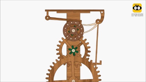 时钟的原始机械结构,见识下是如何运行的?