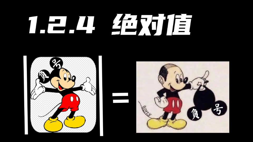 初中数学初一7年级 1.2.4 绝对值