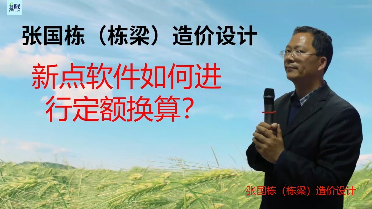 32.张国栋(栋梁)造价设计:新点软件如何进行定额换算?