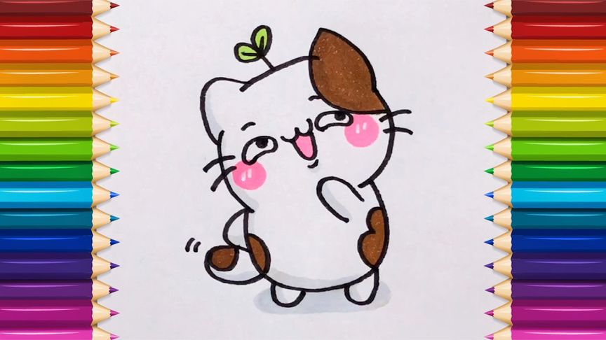 教你画一只可爱的小花猫