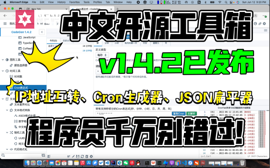 ...与预览,IP地址与Long值互转,JSON扁平化,自定义菜单等,欢迎前来使用~