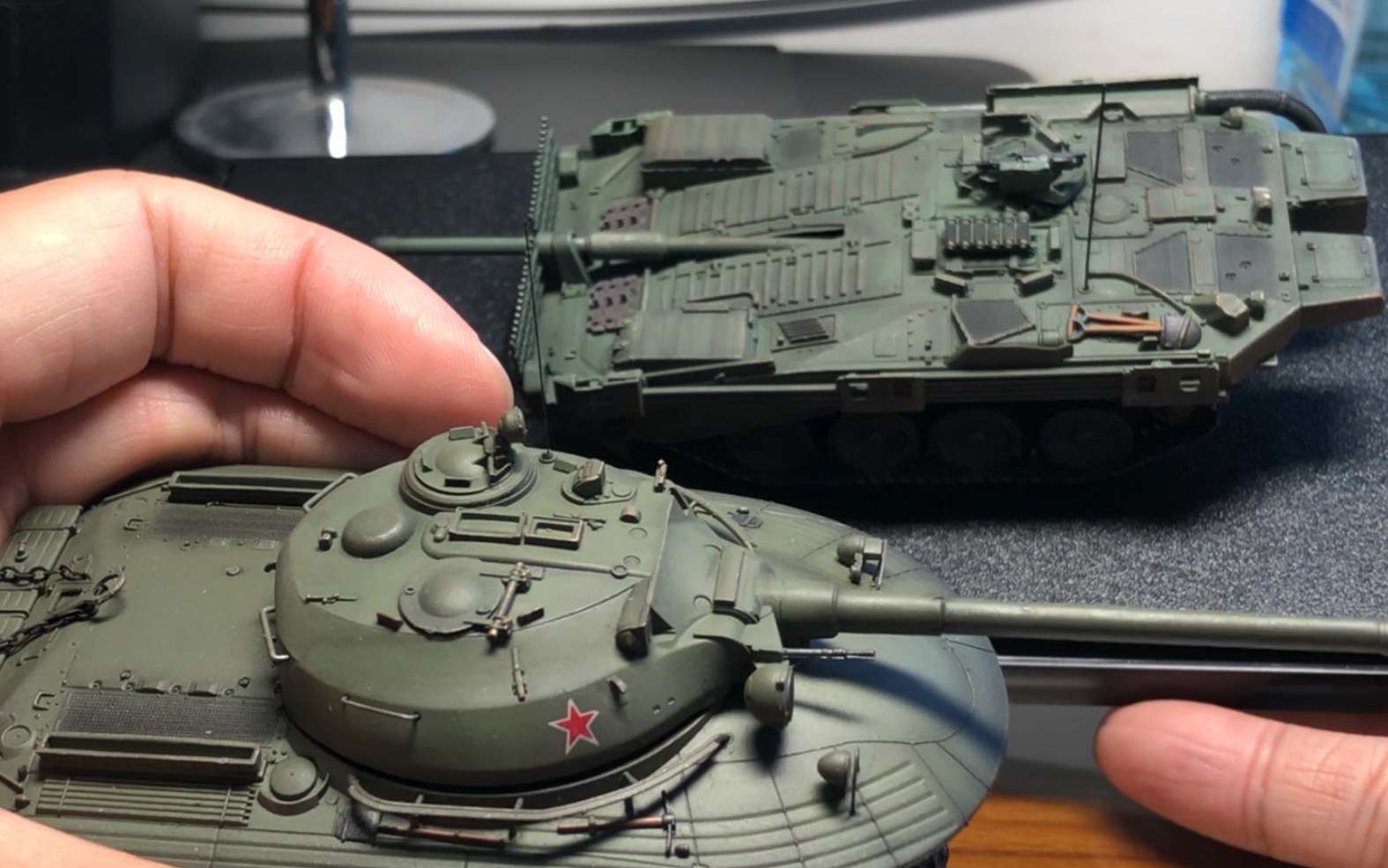 模玩评测 artisan 279核战坦克 strv103b比例模型制作 1:72手办威龙 ...