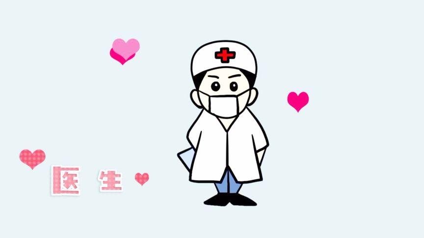 简单的卡通医生幼儿亲子简笔画,宝宝轻松学画画!