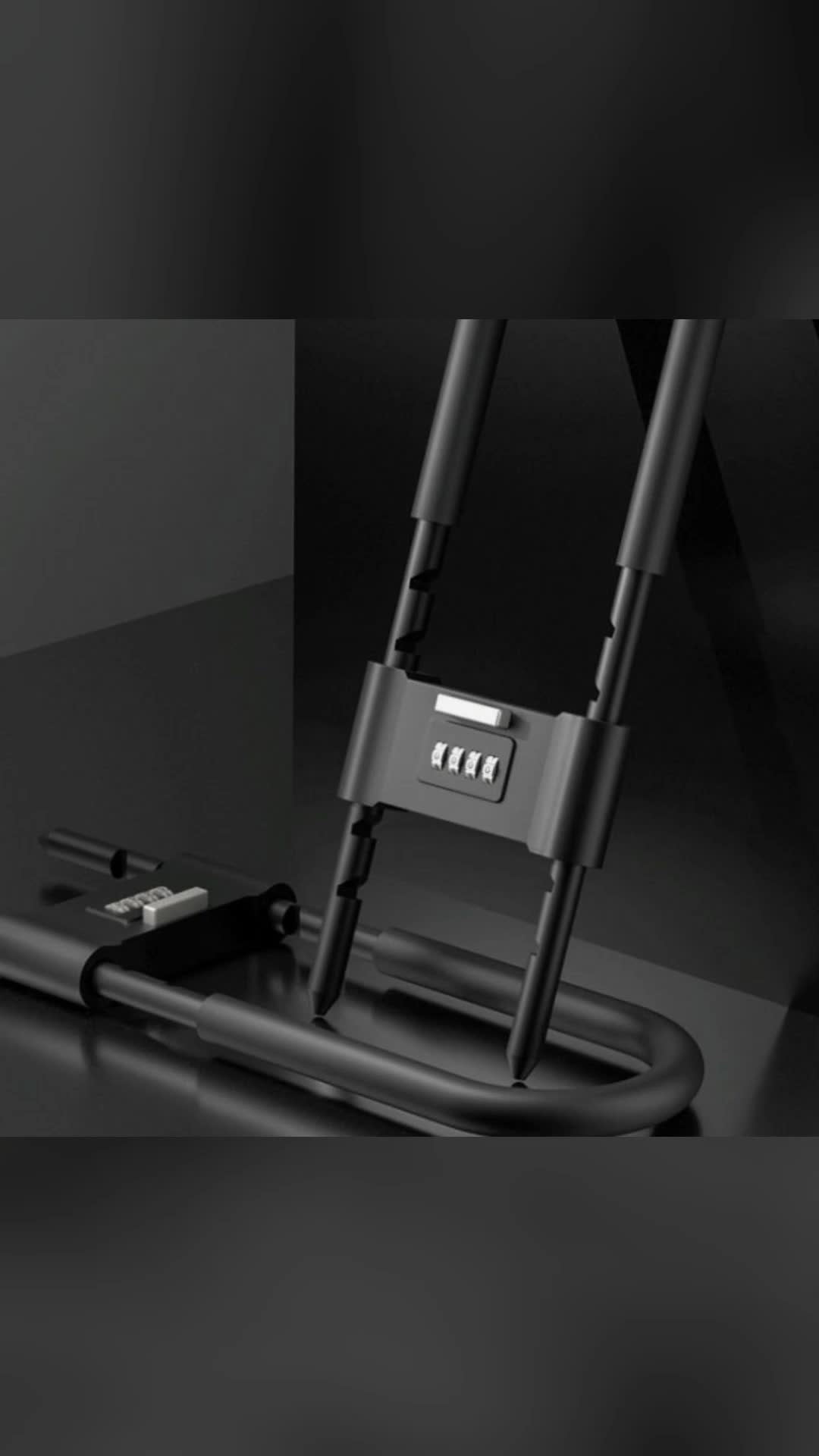 木森推荐#密码锁 玻璃密码门锁防锈防盗多功能合金插锁商铺保护锁#...