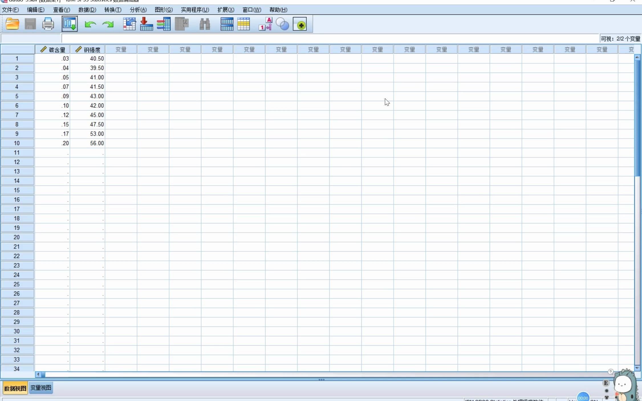 【四】SPSS一元回归 分析操作案例