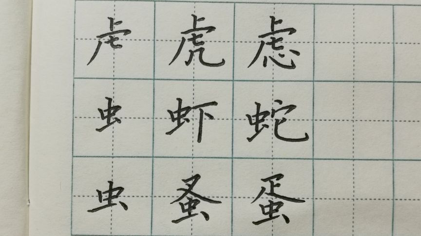偏旁那么美,我想去看看——虍、虫(48讲)