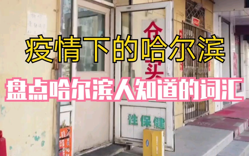 盘点哈尔滨人才知道的词汇,第一次看到如此空荡的中央大街,记录春节...