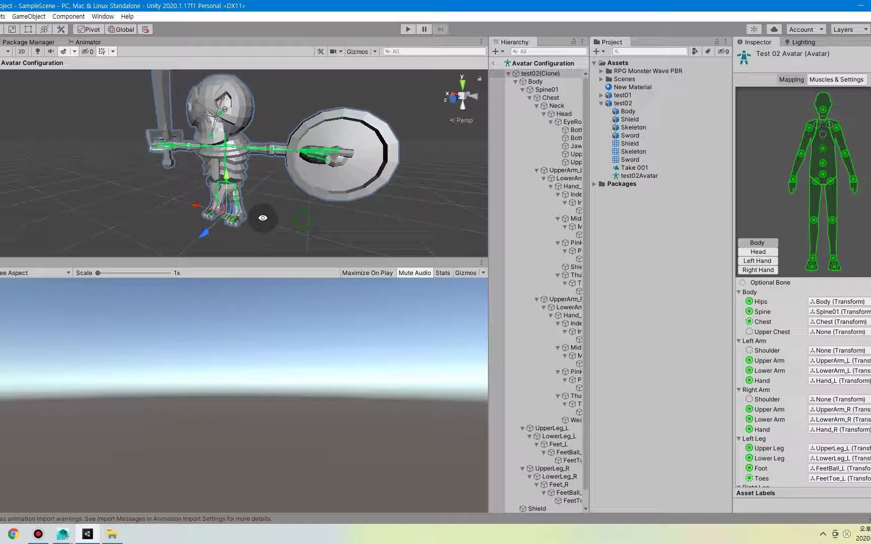 Maya骨骼到Unity导出教程,Humanoid