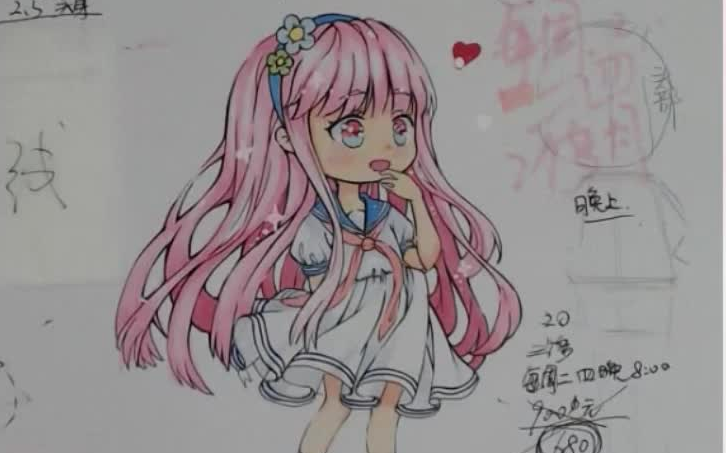 零基础老师手把手用马克笔画教你画Q版漫画,想学的看过来