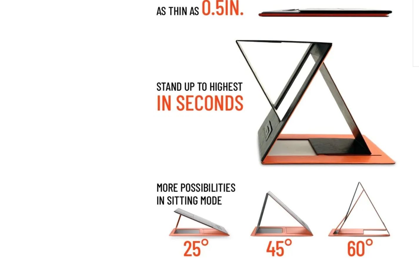 Kickstarter众筹 | MOFT Z,可折叠的坐式笔记本电脑桌