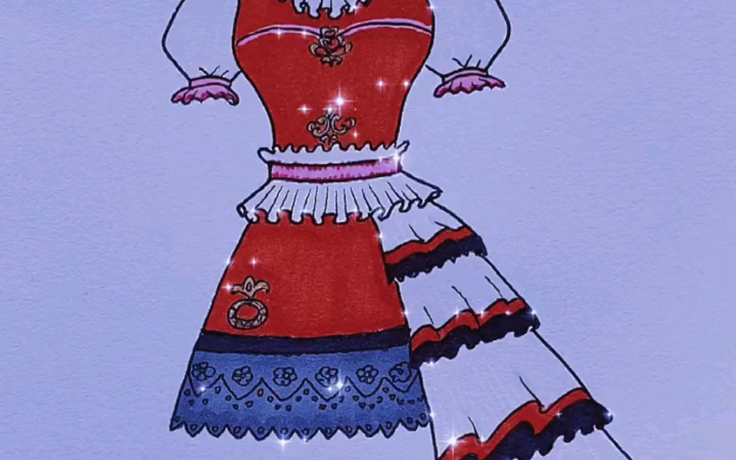 画叶罗丽精灵梦人物裙子