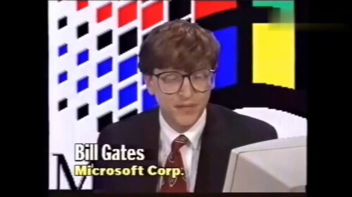 比尔盖茨:1992年为了推广Windows,亲自拍摄宣传片!