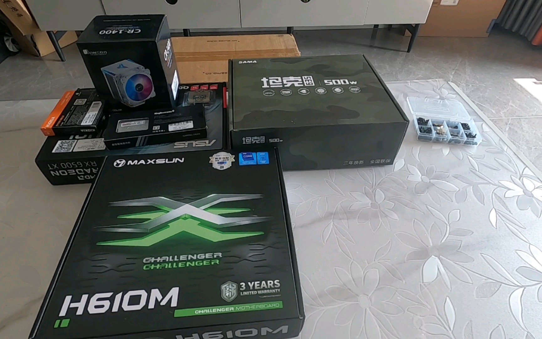 【粉丝装机】铭瑄610m,华硕6500xt显卡相当低调了!