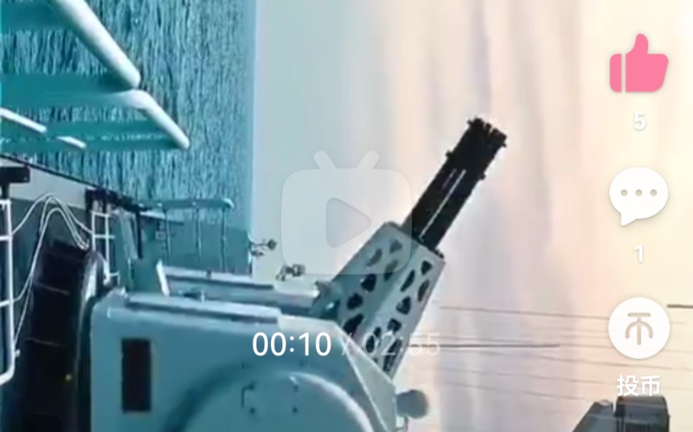 红海行动片段 密集阵拦截 主炮开炮 瞬间恐怖分子被灭