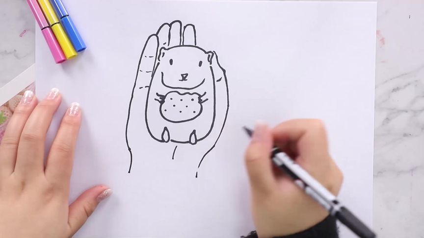 小仓鼠的画法步骤