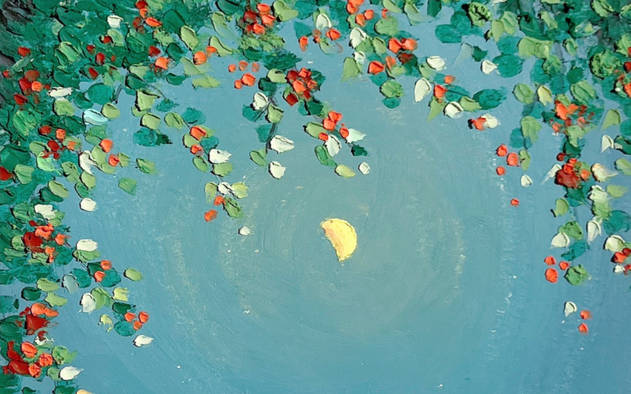 油画棒教程|月与夜