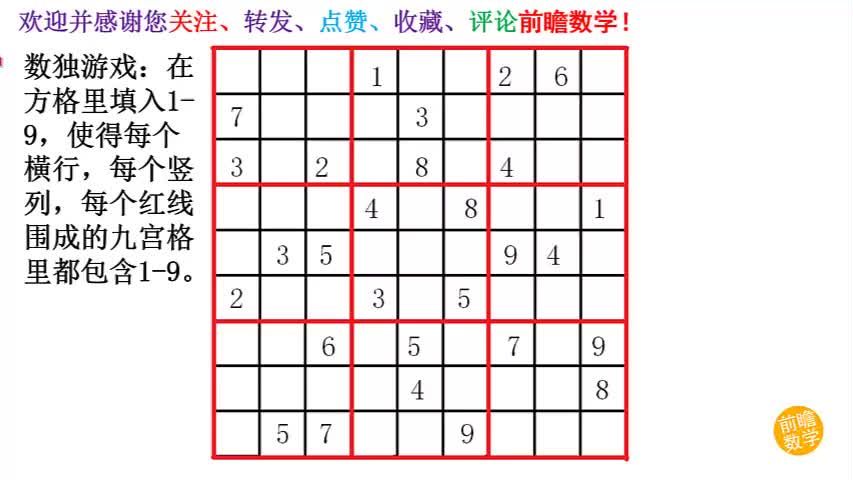 六年级奥数:数独游戏的3个独门秘诀,学会了横扫数独问题!