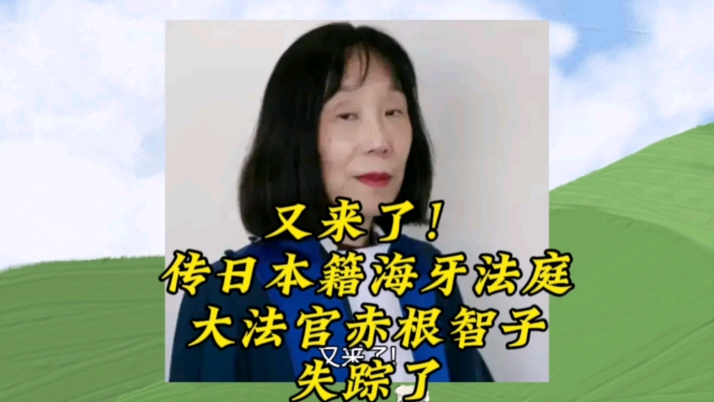 又来了!传日本籍海牙法庭大法官赤根智子,失踪了