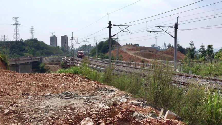 #火车 #旅行 HXD1D0269牵引K424次成都到宁波通过弯道