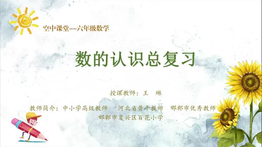 数学六年级下册:5.3 数的认识总复习