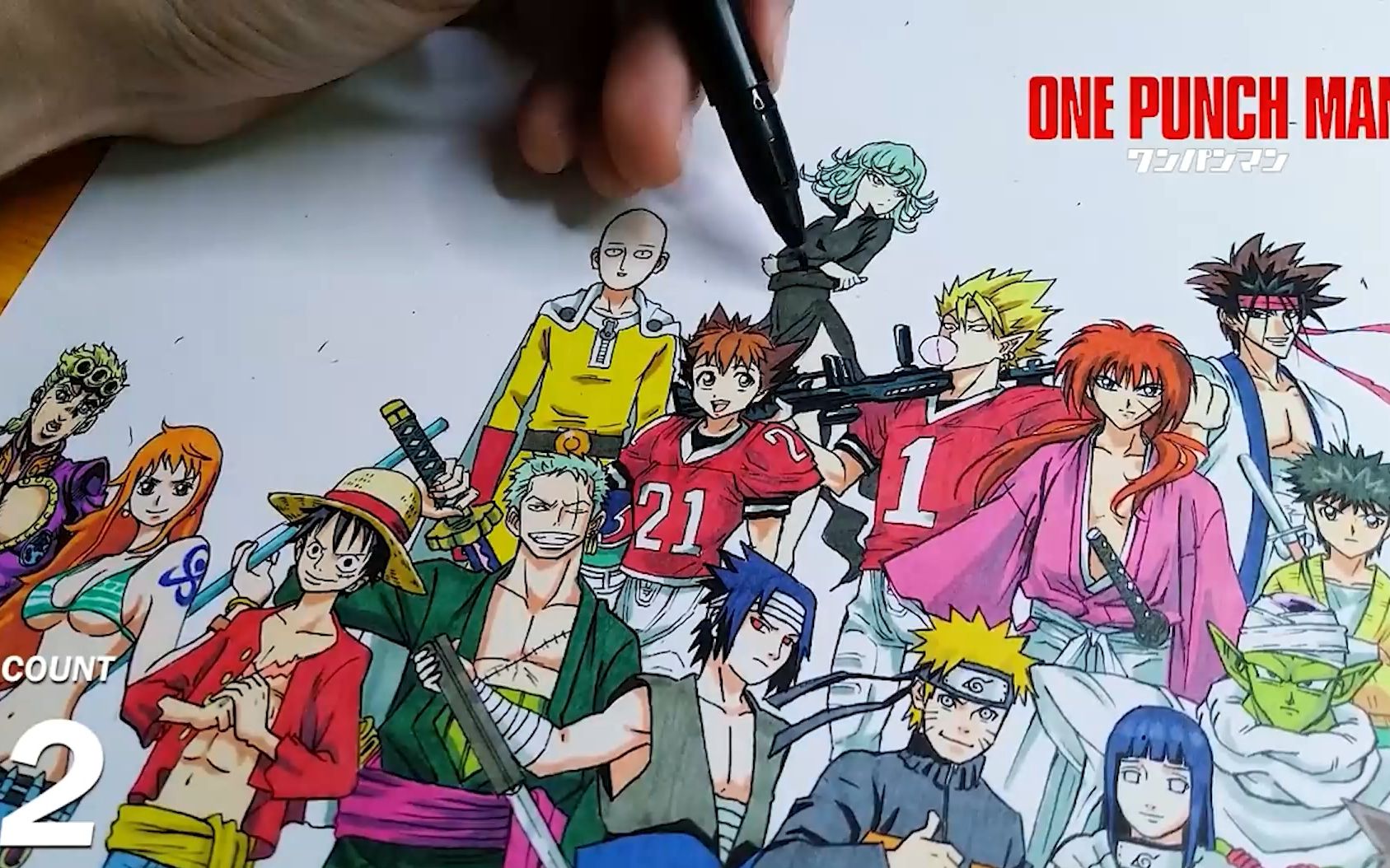 太强了!一口气画出95个动漫人物!