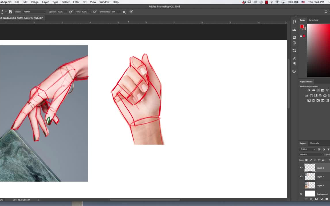 日式动漫角色绘画身体剖析全面核心训练视频教程-8.如何画手和脚 (≧...