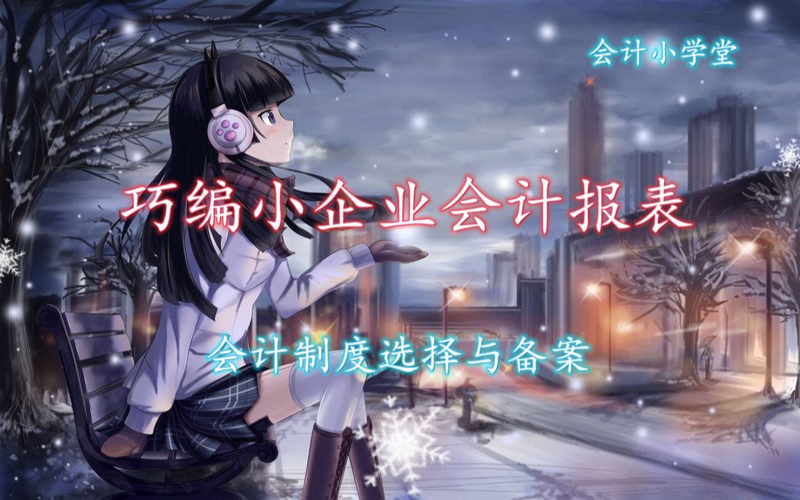 巧编小企业会计报表:会计制度选择与备案