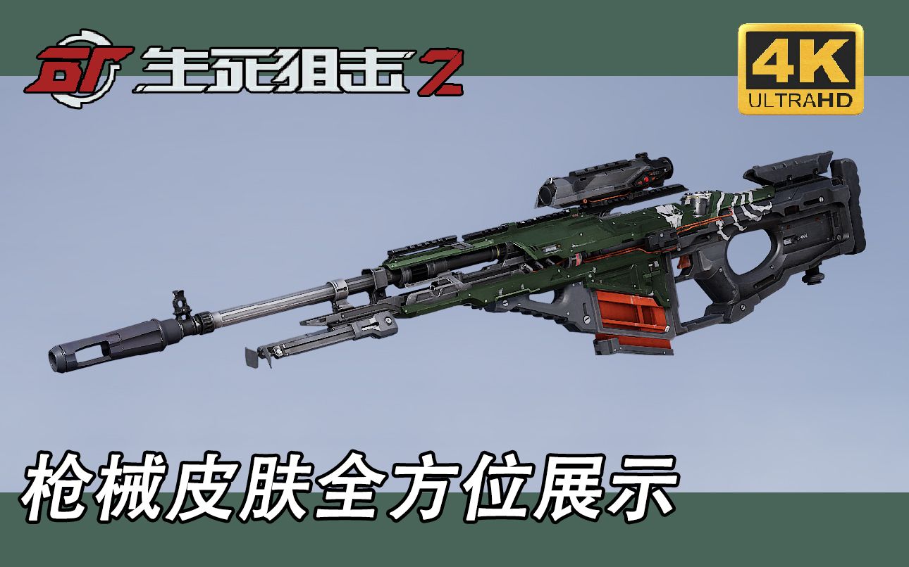 4K【生死狙击2】时隔六月瞄具外观补齐 AWM 荒骨 武器检视 开火换...