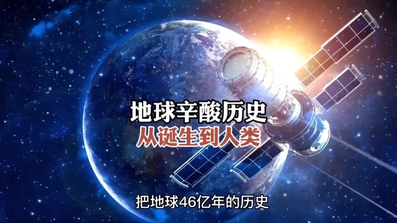 把地球46亿年历史,从诞生到人类压缩成为24小时