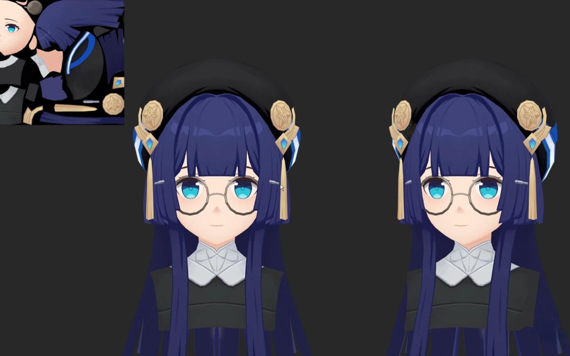 【精】3D游戏建模全流程教学:传统手绘角色建模+展UV+贴图绘制