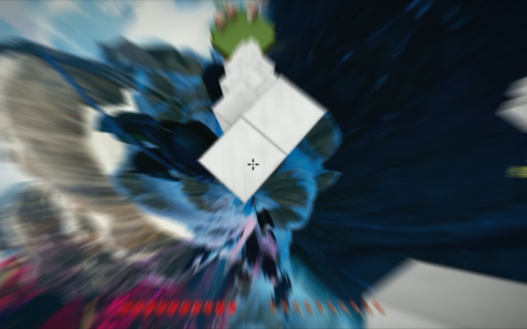 [mcpe]手柄单键平点57格斜飞搭